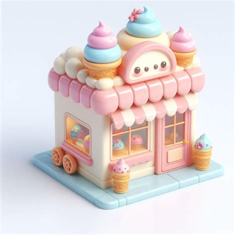 Premium Photo Cute Shop