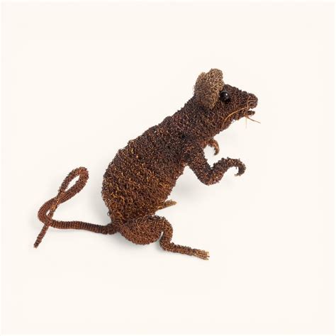 Cristo Escamilla Curious Mouse Wire Art Sandia Folk