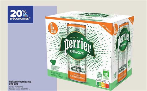Promo Boisson énergisante Perrier Chez Carrefour City Icataloguefr