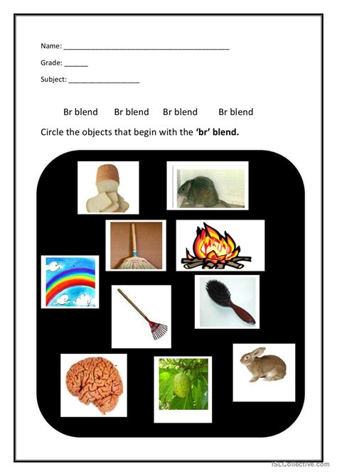 Br Blend English Esl Worksheets Pdf And Doc