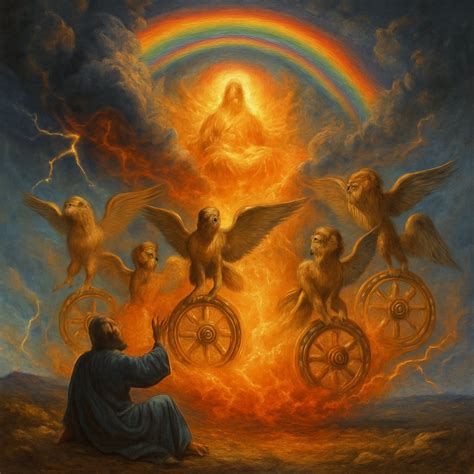 What Does Ezekiel 1 4 Mean Bible Art