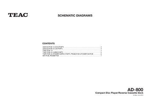 Teac Ad 800 Sch Service Manual Download Schematics Eeprom Repair
