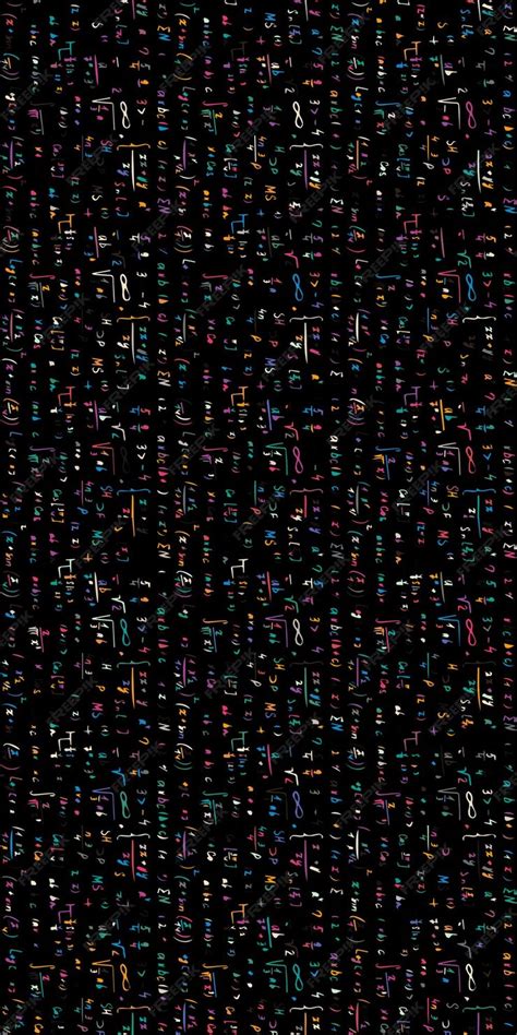 Premium Vector Seamless Mathematics Formulae Colorful Background