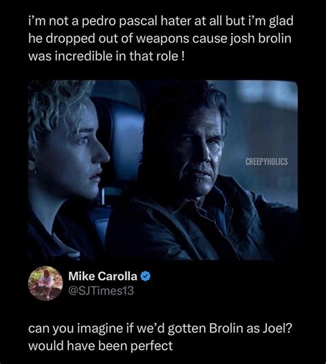 Wait Was Pascal Really Supposed To Be In Weapons If So Im Real