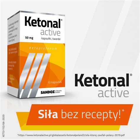 Ketonal Active 50 Mg Kapsułki Twarde 10 Szt