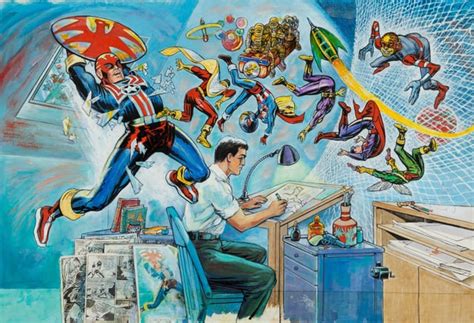 The Comic Book Makers Illustration By Joe Simon Rimaginaryartists