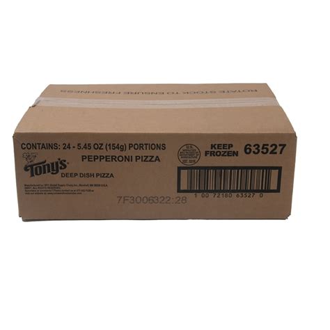 Tonys Pizza Pepperoni Round 5 Inch Individually Wrapped Frozen Us