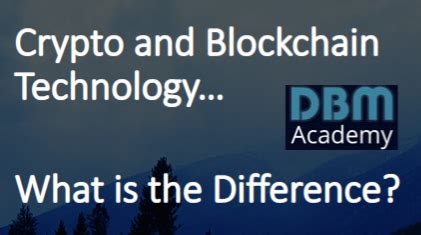 What Is The Difference Between Blockchain And Crypto