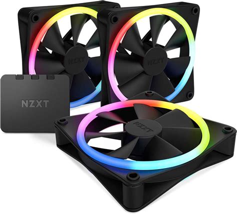 Nzxt F120rgb Duo 120mm Dual Sided Rgb Fan Triple Pack Black Wrgb