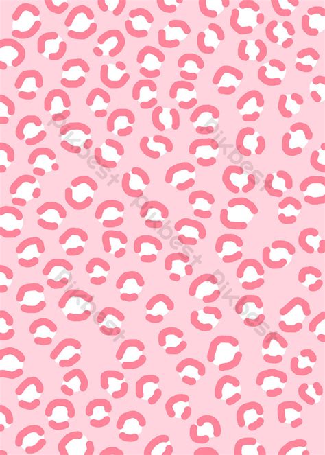 Cute Girly Bright Leopard Print Fashion Style Pink White Background Psd Backgrounds Free