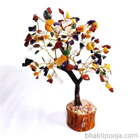 Colourful Stones Tree Bhakti Pooja