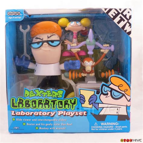 Dexters Laboratory Playset Box Set With Dee Dee And Monkey From Cartoon