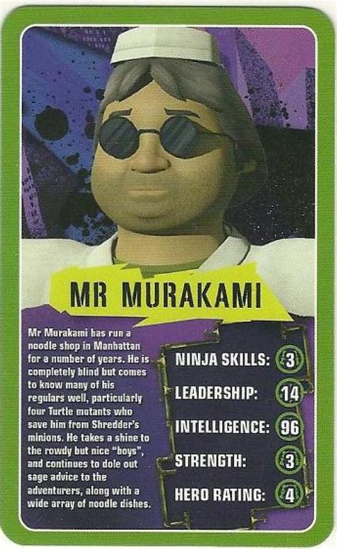 Mr Murakami Top Trumps Tmntpedia Fandom
