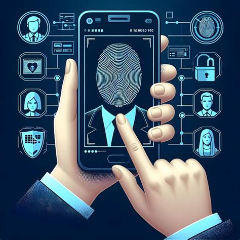 Premium Photo Biometric Authentication For Mobile Security Solid