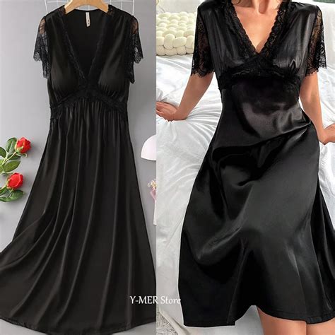 Camis N De Manga De Encaje Con Cuello En V Para Mujer Ropa De Dormir