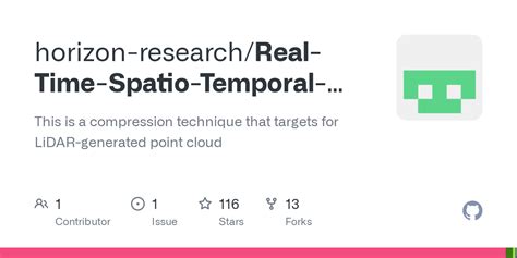 Github Horizon Researchreal Time Spatio Temporal Lidar Point Cloud