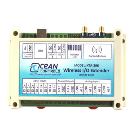 ocean controls kta 296 quick start manual pdf download manualslib
