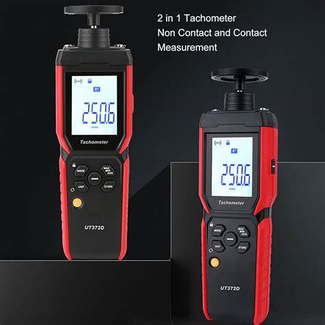 Hand Held Tachometer Uni T 2 In 1 Digital Rpm Tachometer Laser Contact