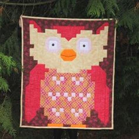 Owl Quilt Pattern By Sewcutequilting On Etsy 1000 Owl Quilt