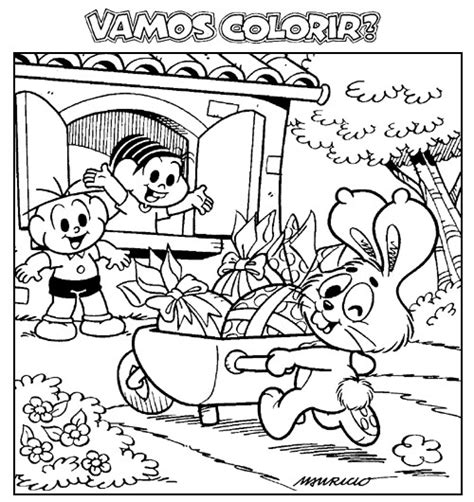Feliz Páscoa Da Turma Da Monica