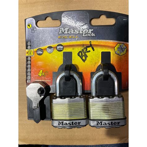 Master Lock Excell Padlock 45mm Pad Lock Key Alike 2 In 1 2 Lock 1 Key