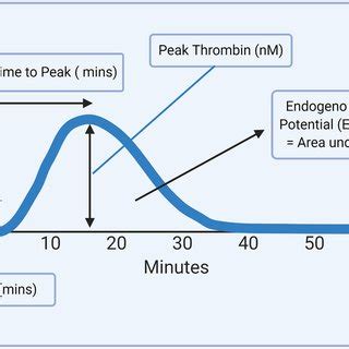A Standard Thrombin Generation Curve The Lag Time Time To Peak