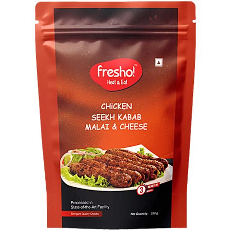 Buy Fresho Malai N Cheese Chicken Seekh Kabab Online At Best Price Of