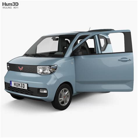 Wuling Hongguang Mini Ev With Hq Interior 2023 3d Model Download