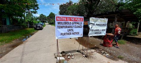 Tuburans Molobolo Spring Closed For Rehab Philippine Daily Post