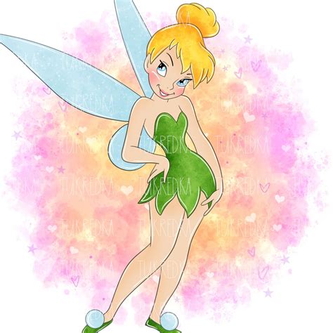 Tinkerbell Clip Art Png Clipart Cartoon Sublimation Png Etsy