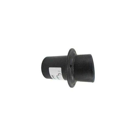 Thru Hull Fitting Exhaust With Flapper 4 In Black Centek 1200325