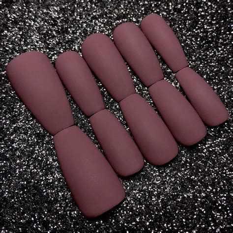 Matte Press On Nails Fake Acrylic Nails Beauty And Personal Care