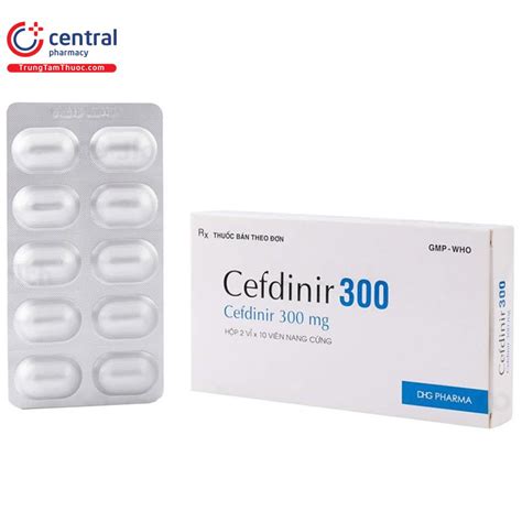 Thuốc Cefdinir 300 Dhg Thuốc điều Trị Nhiễm Khuẩn