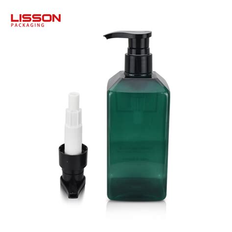 Oemodm Custom 500ml Green Color Square Plastic Pet Shapoo And