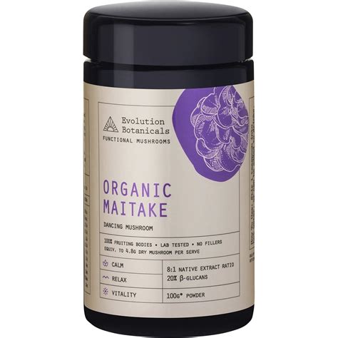 Evolution Botanicals Organic Maitake Dancing Mushroom Mega Health