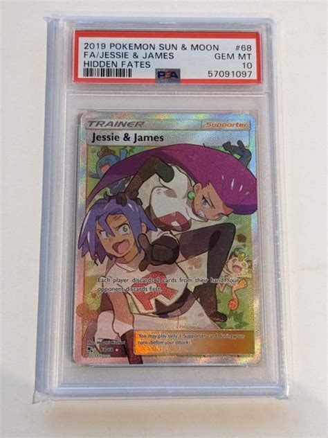 Pokemon Tcg Hidden Fates Jessie And James 6868 Psa 10 Pokemon Tcg