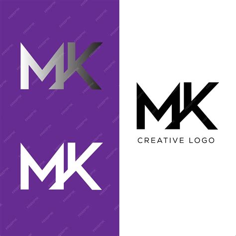 Premium Vector Mk Initial Letter Logo Design