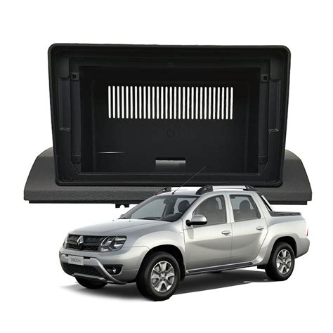 Moldura 9 Polegadas Renault Oroch Pro 2022 Fiamon 5988 Preto