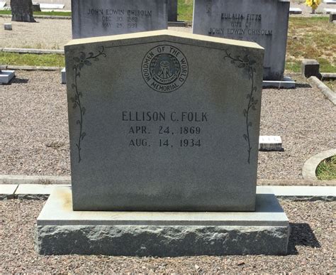 Ellison Capers Folk 1869 1934 Find A Grave Memorial