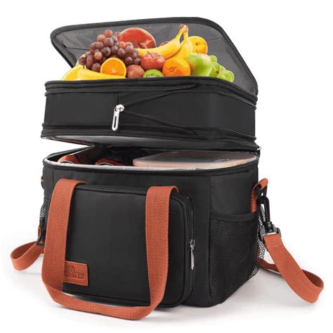 Tahanbath 17l Expandable Insulated Lunch Bag Leak Proof Freezer Safe