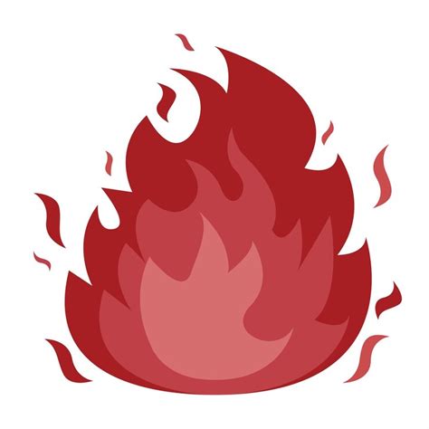 Premium Vector Red Fire Icon Isolated On White Background Wallpaper