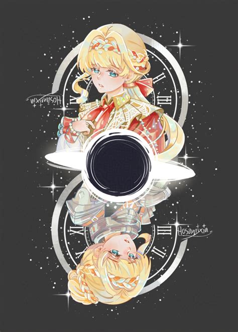Safebooru 1girl Astronaut Black Background Black Hole Blonde Hair