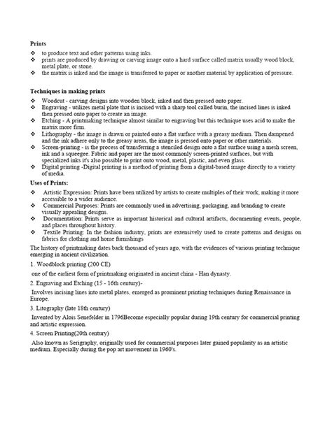 New Docx Document Pdf Printmaking Lithography