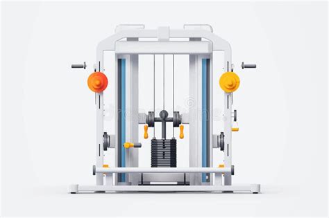 Cable Crossover Machine Isolated Vector Style Illustration Stock Vector