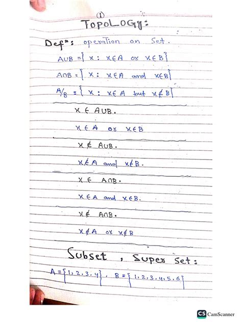 Topology Notes Pdf