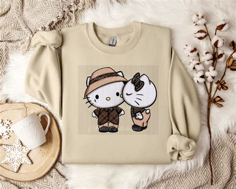 Chicano Hello Kitty Love Crewneck Etsy
