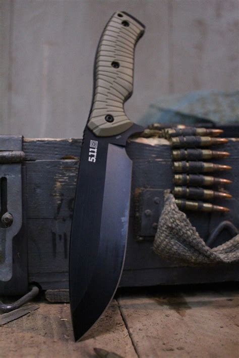 5 11 Cfk7 Camp And Field 6 5 Fixed Blade Knife Black Tan Frn Pre