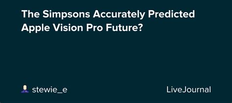 The Simpsons Accurately Predicted Apple Vision Pro Future