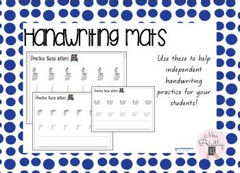 Handwriting Practice Mats By Mrs Priestley Ict Tpt