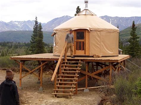 30 Yurt On Kneewall With French Doors Gallery Shelter Designs Yurt